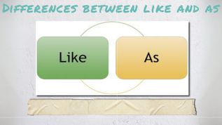 Differences between like and as at emaze Presentation