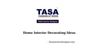 Home Interior Decorating Ideas - TASA Interior Designer at emaze Presentation