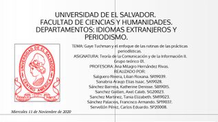 Gaye Tuchman y el enfoque de las rutinas de las prácticas periodísticas ...