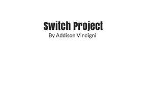 "Switch" project at emaze Presentation