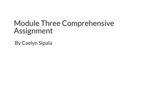 Module Three Comprehensive Assignment at emaze Presentation