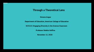 Through a Theoretical Lens at emaze Presentation