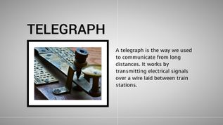 Telegraph at emaze Presentation