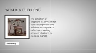 Telephone at emaze Presentation