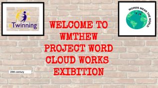 welcome to wmTHEW PROJECT word cloud works exıbıtıon at emaze Presentation