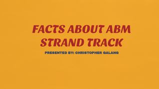 facts about abm strand track at emaze Presentation