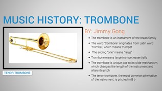 Music History: Trombone at emaze Presentation