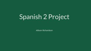 Spanish 2 Project at emaze Presentation