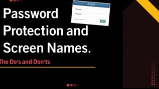 Password protection and screen names at emaze Presentation