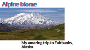 Alpine biome at emaze Presentation