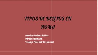 delitos en roma at emaze Presentation