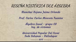Reseña Histórica del álgebra at emaze Presentation