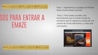 Pasos para entrar a Emaze at emaze E-Card