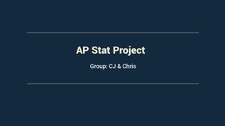 AP Stat Project at emaze Presentation