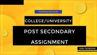 POST SECONDARY ASSIGNMENT at emaze Presentation