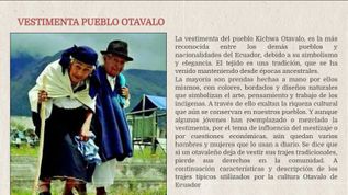 vestimenta de los otavaleñoS at emaze Presentation