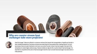 Why are counter stream heat exchanger tube more proficient on emaze