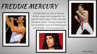 Freddie Mercury at emaze Presentation