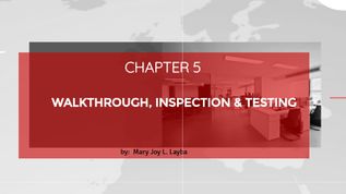 walkthrough, Inspection & testing at emaze Presentation