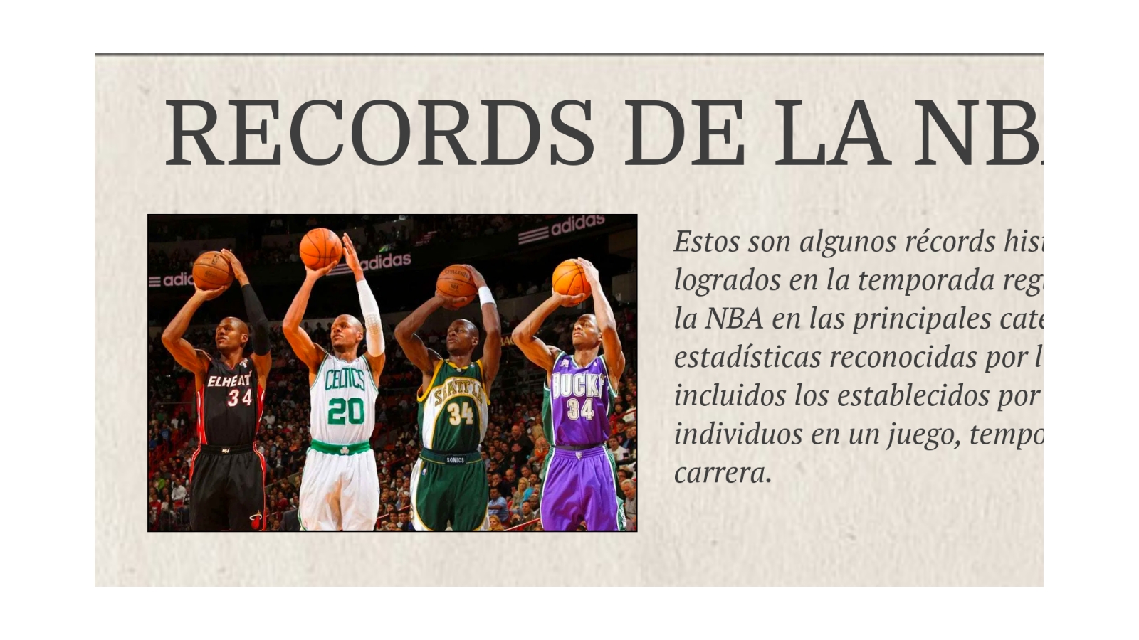 Recods de la nba at emaze Presentation