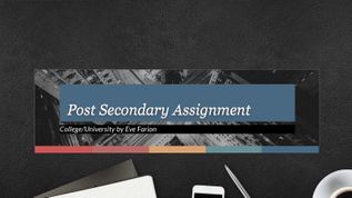 Post Secondary Assignment at emaze Presentation