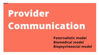 Provider Communication at emaze Presentation