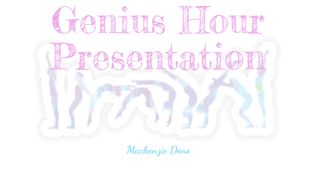 Genius Hour Elevator Pitch at emaze Presentation