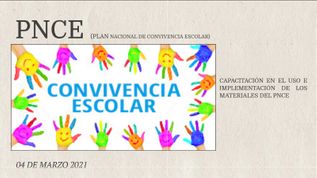 pnce (plan nacional de convivencia escolar) at emaze Presentation