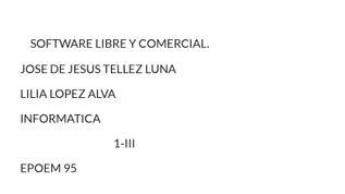 SOFTWARE (LIBRE Y PROPIETARIO) at emaze Presentation