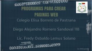 PROGRAMAS PARA CREAR PAGINAS WEB at emaze Presentation