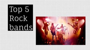 Top 5Rock bands at emaze Presentation