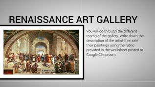 Renaissance Art Gallery at emaze Presentation