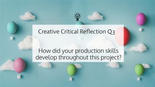 Creative Critical Reflection Q3 at emaze Presentation