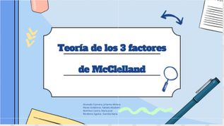 Teoría de los 3 factores de McClelland at emaze Presentation