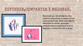 Difundir,compartir y mejorar at emaze Presentation
