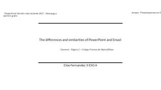 The differences and similarities of PowerPoint and Emazi at emaze Presentation