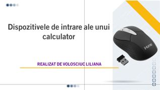 Dispozitivele de intrare ale unui calculator at emaze Presentation