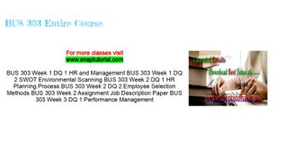 BUS 303 Innovative Education snaptutorial.com at emaze Presentation