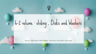 6-2 volume : sliding , Disks and Washers at emaze Presentation