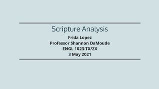 Scripture Analysis at emaze Presentation