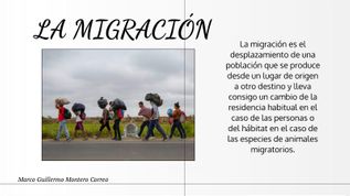 LA MIGRACIÓN at emaze Presentation