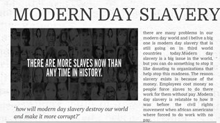modern day slavery. at emaze Presentation