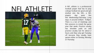 NFL Athlete at emaze Presentation