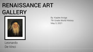 Renaissance Art Gallery at emaze Presentation