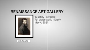 Renaissance art gallery at emaze Presentation