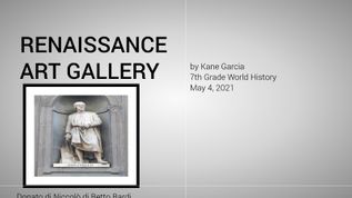 Renaissance Art Gallery at emaze Presentation