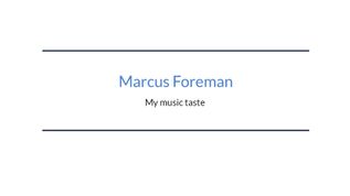 Marcus Foreman at emaze Presentation