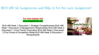 BUS 499 Innovative Education snaptutorial.com at emaze Presentation