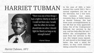 Harriet Tubman's Greatest Achievement at emaze Presentation