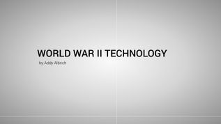 WW2 Technology at emaze Presentation